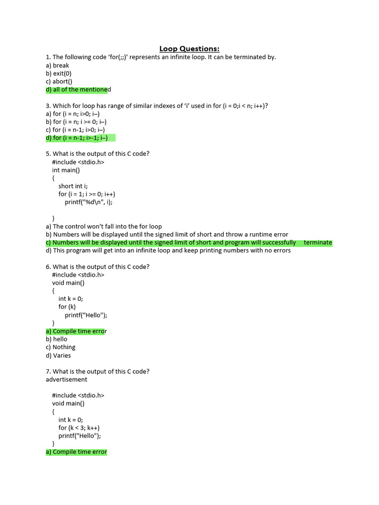Loops 1 1 | PDF | Computer Engineering | Computer Science