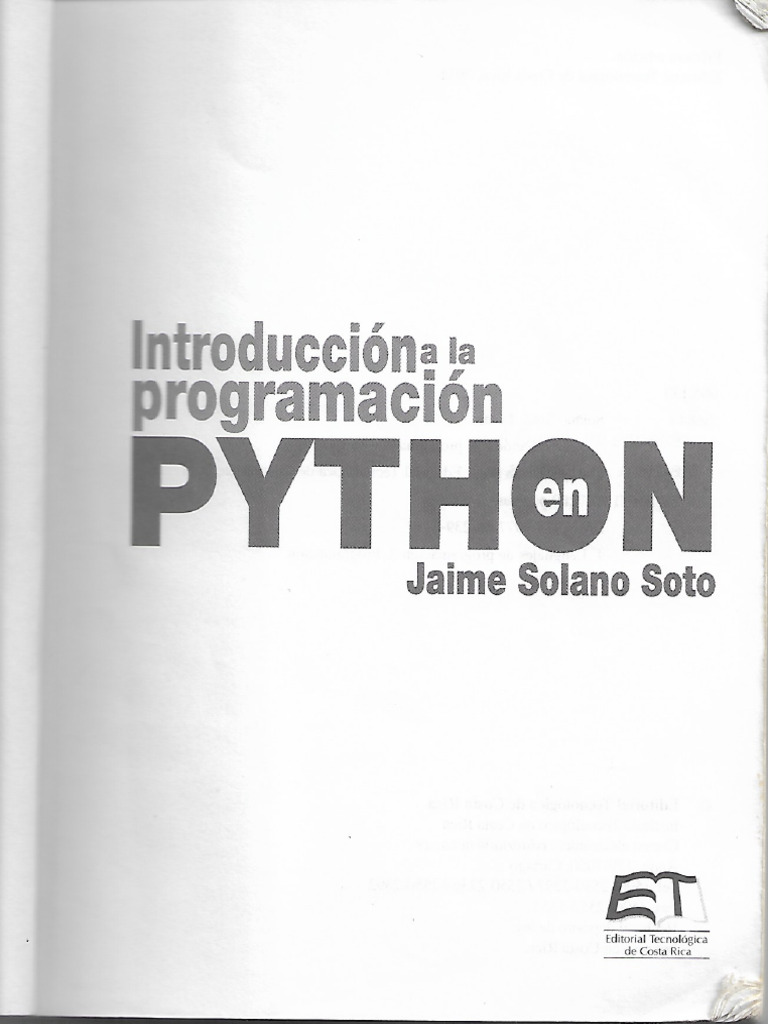 Introducción A La Programación (Python) | PDF