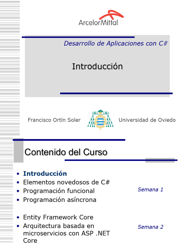 01 Introducción | PDF | .NET Framework | Paradigmas de programación