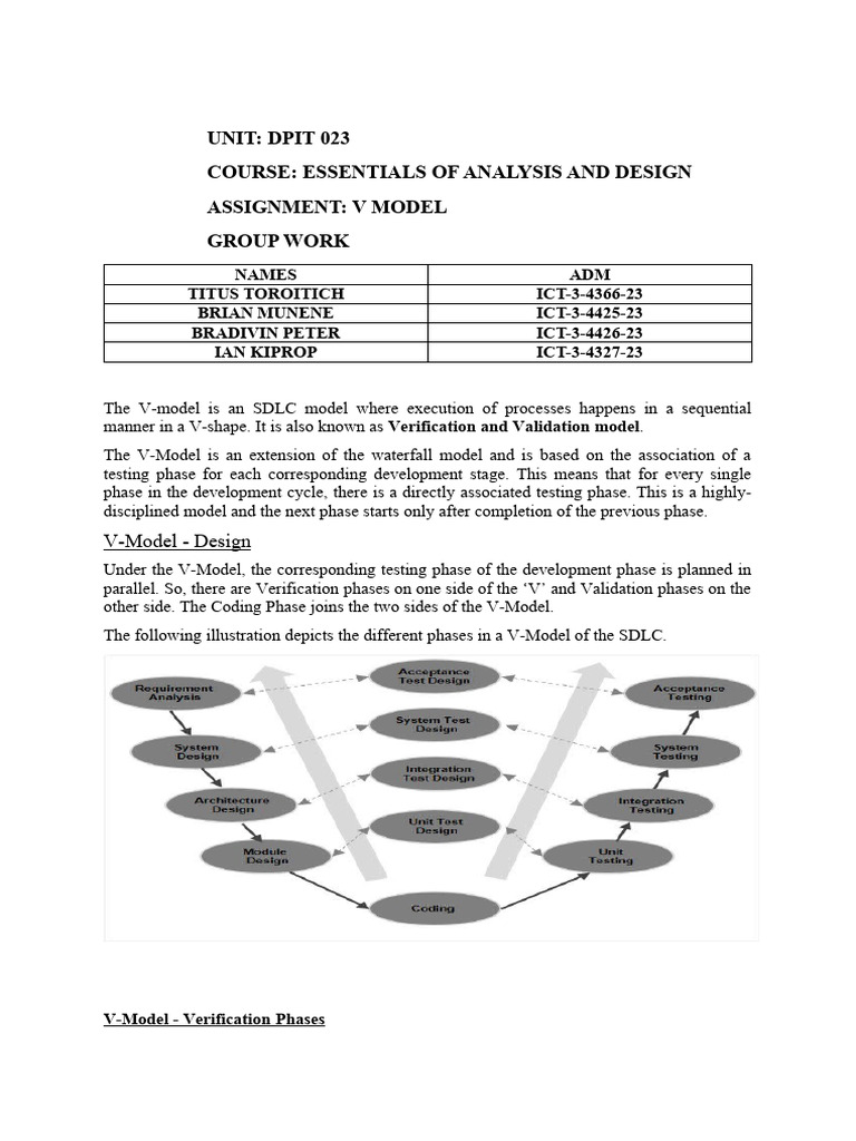 Dpit 023 V-Model | Download Free PDF | Software Testing | Information ...