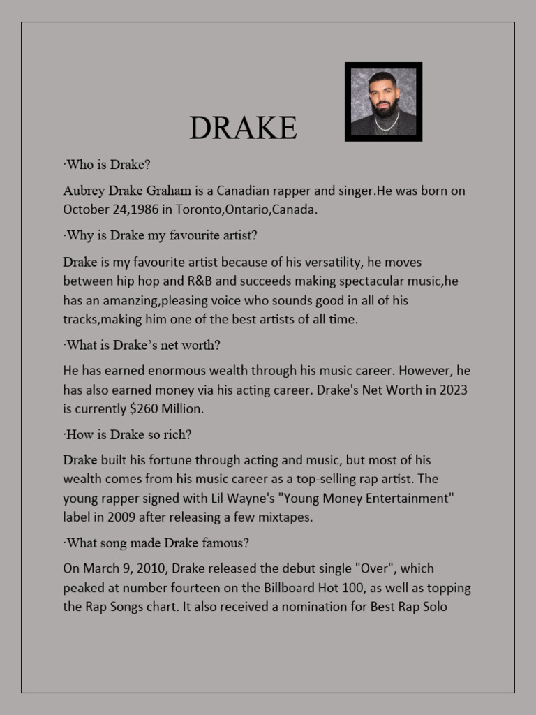 DRAKE | PDF | Art