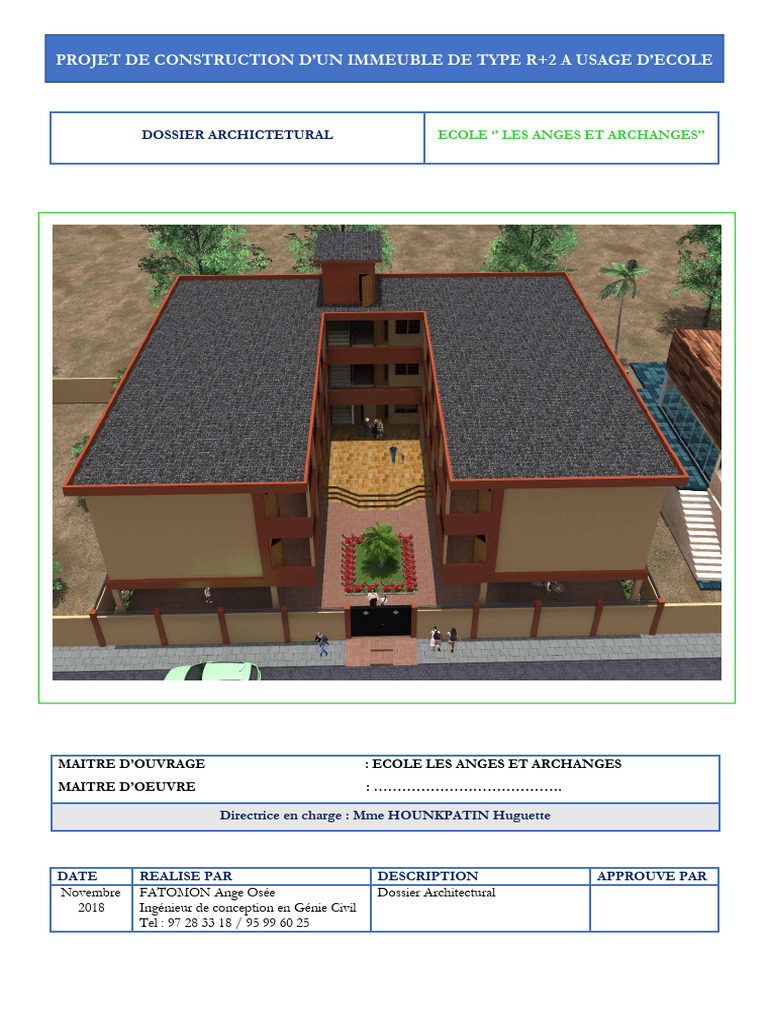 DOSSIER ARCHITECTURAL Exemplaire | PDF | Béton | Matériaux