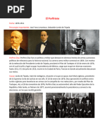 Características del Porfiriato Mexicano | PDF | México | Teorías políticas