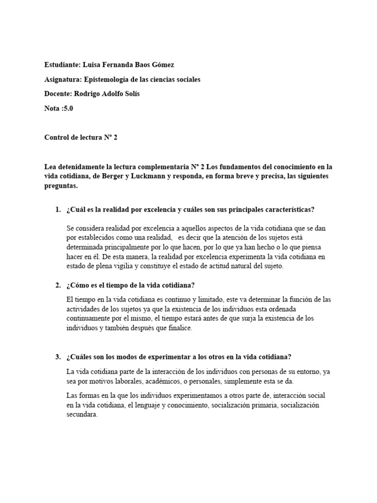 Control de Lectura | PDF | Crecimiento personal y profesional