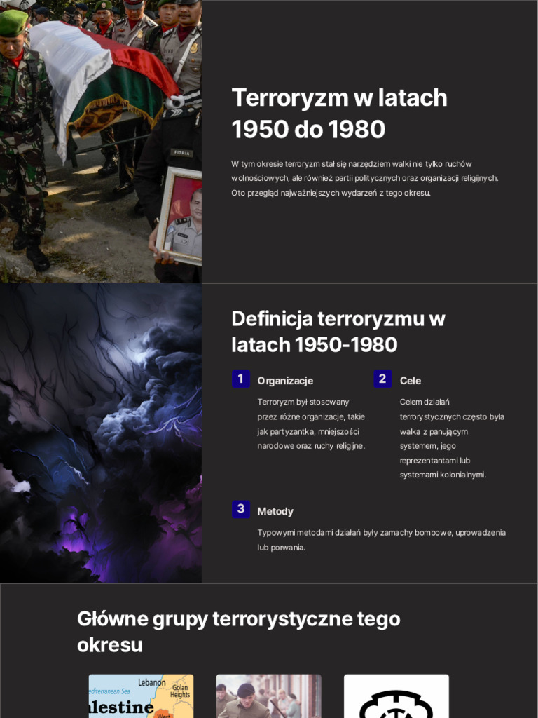 Terroryzm W Latach 1950 Do 1980 | PDF