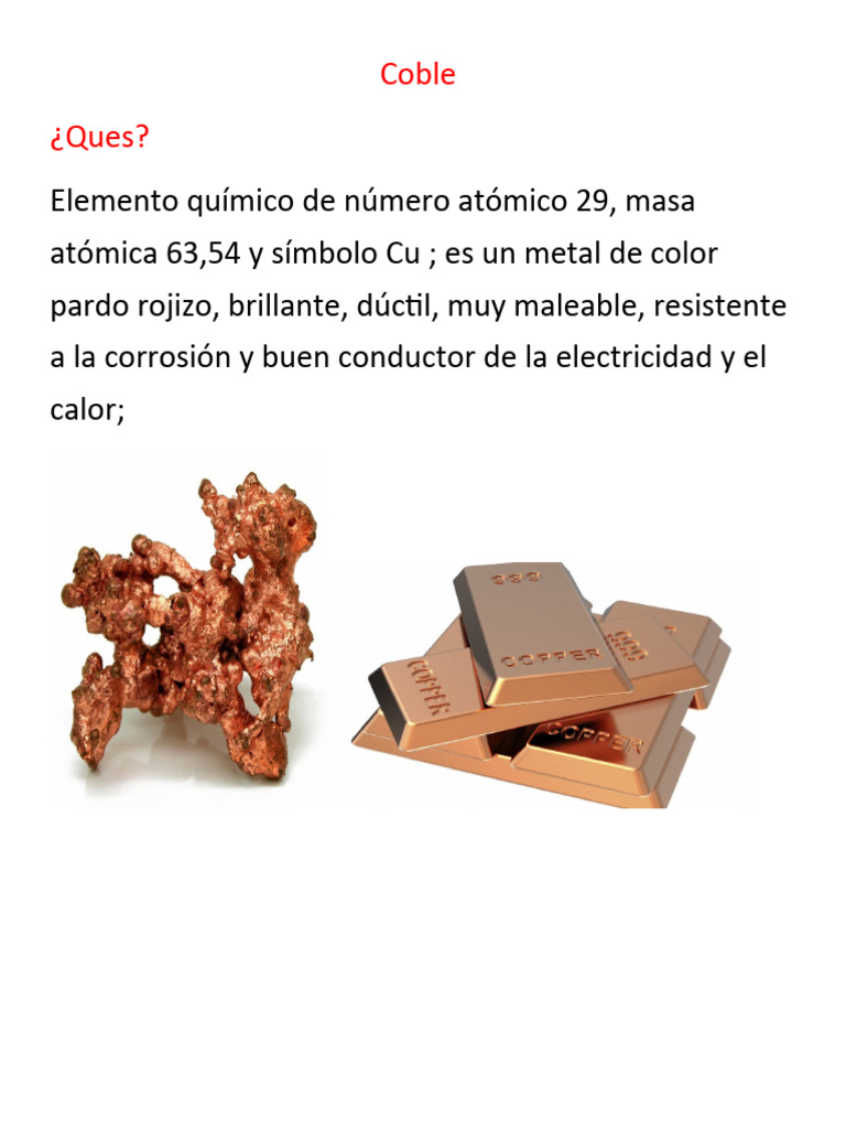 Cobre | PDF