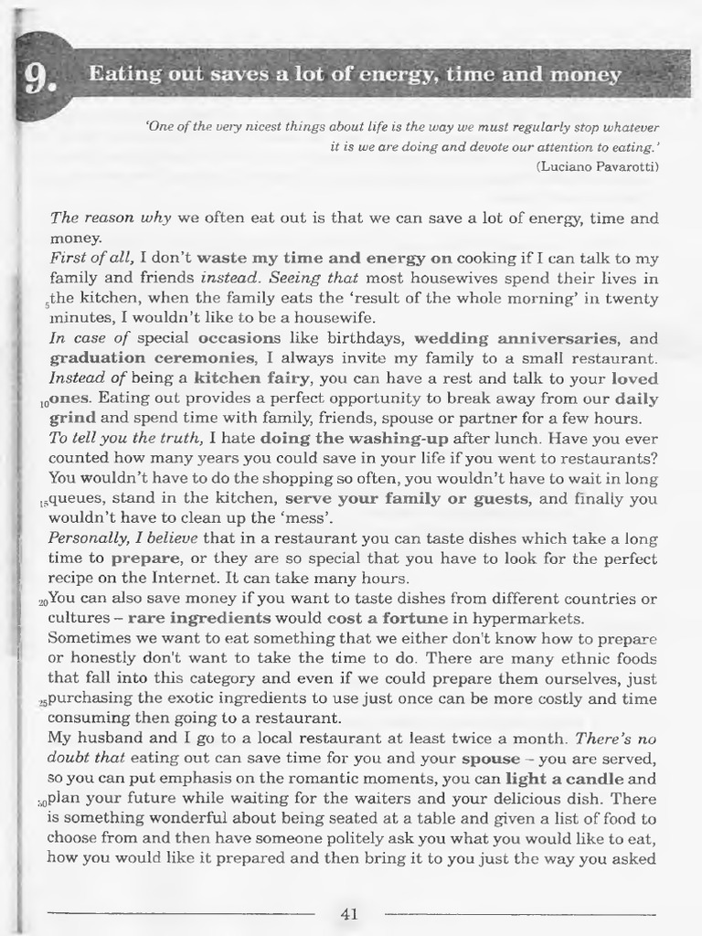 Eating Out | Download Free PDF | Restaurants | Home Economics