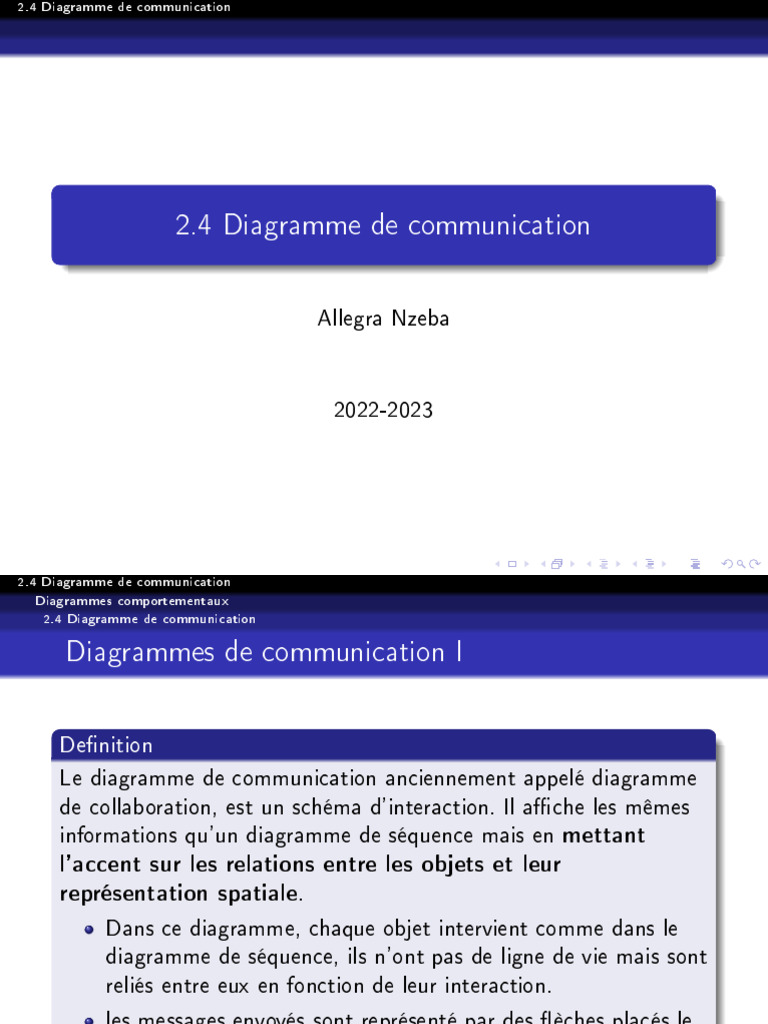 Diagramme de communication UML | PDF | Ordinateurs