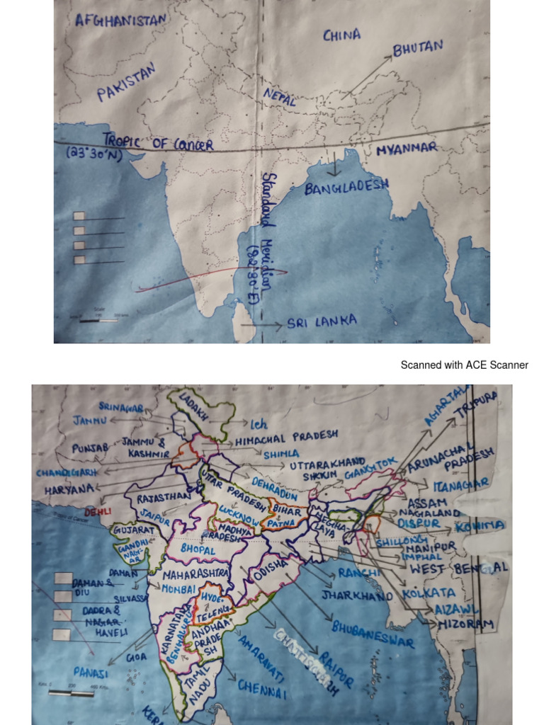 SST Maps Half Yearly CLASS 9 | PDF