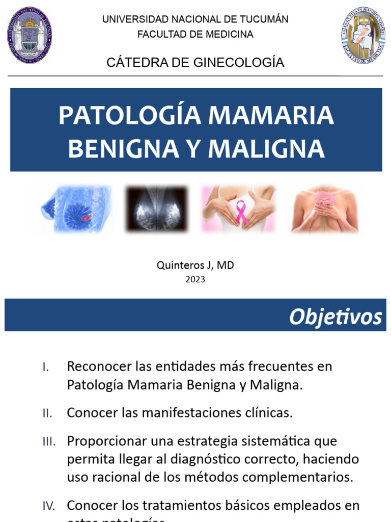 Patología Mamaria Benigna Y Maligna Pdf Cáncer De Mama Cáncer