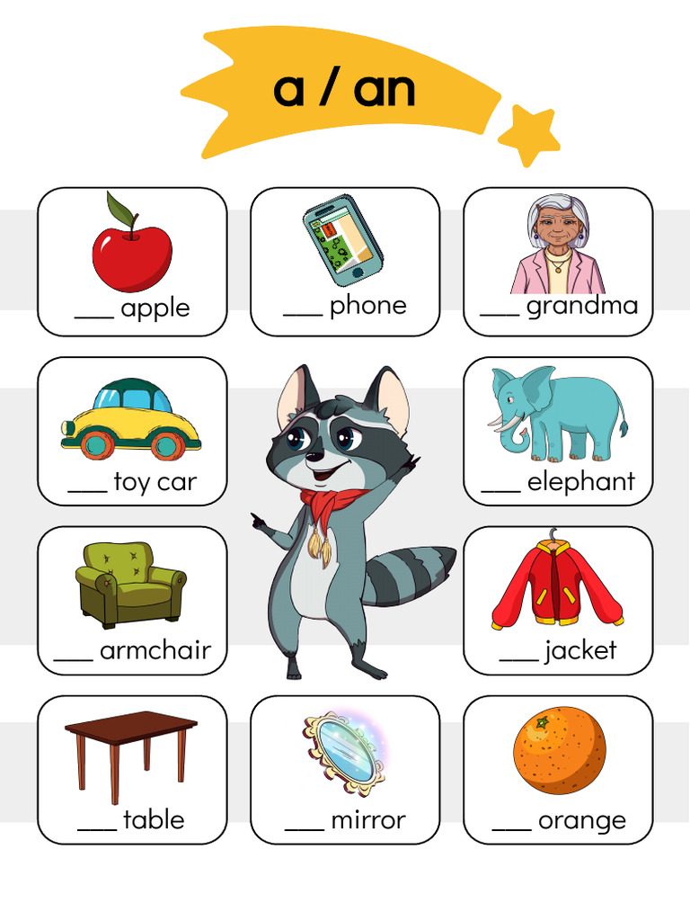 Level 1 Articles A - An Practice | PDF