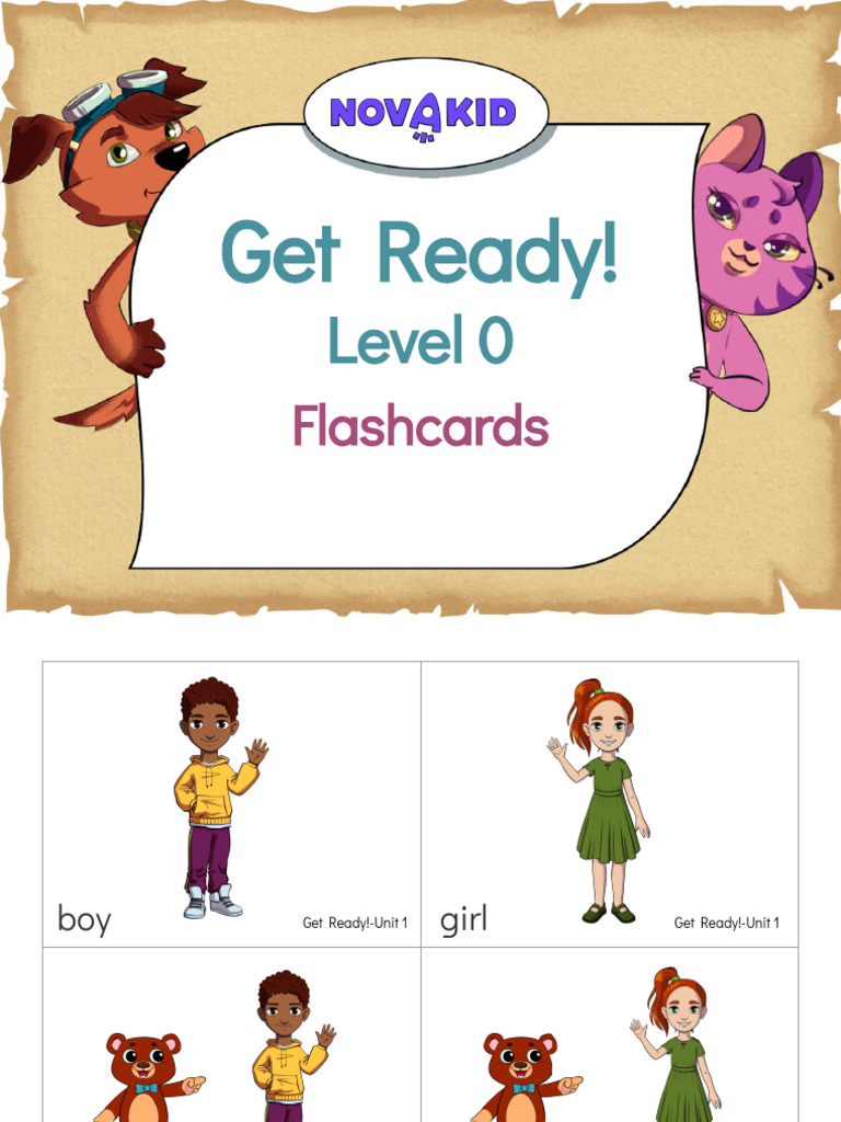 MA NovaKid-GetReady-Flashcards | PDF | Classroom