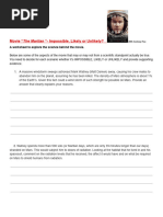 The Martian Viewing Questions and Answers | PDF