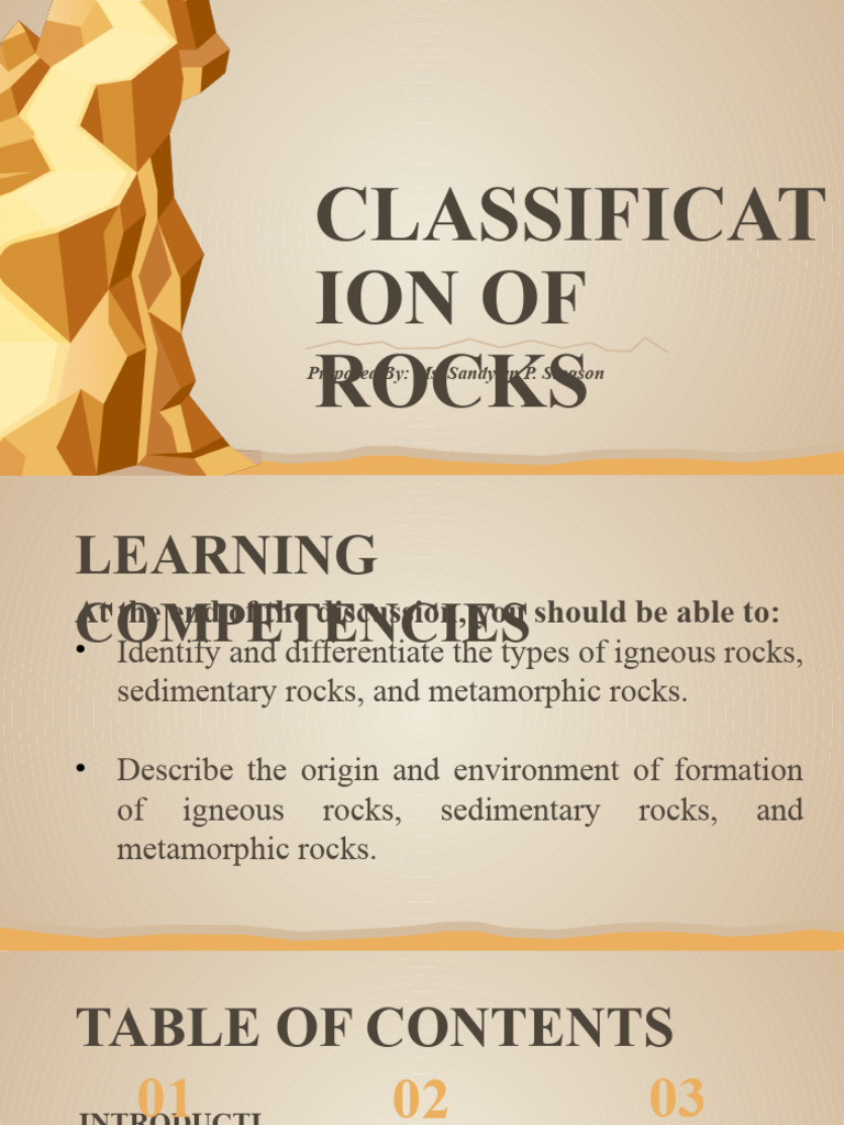 Igneous Sedimentary Metamorphic Rocks Class | PDF | Igneous Rock | Rock ...