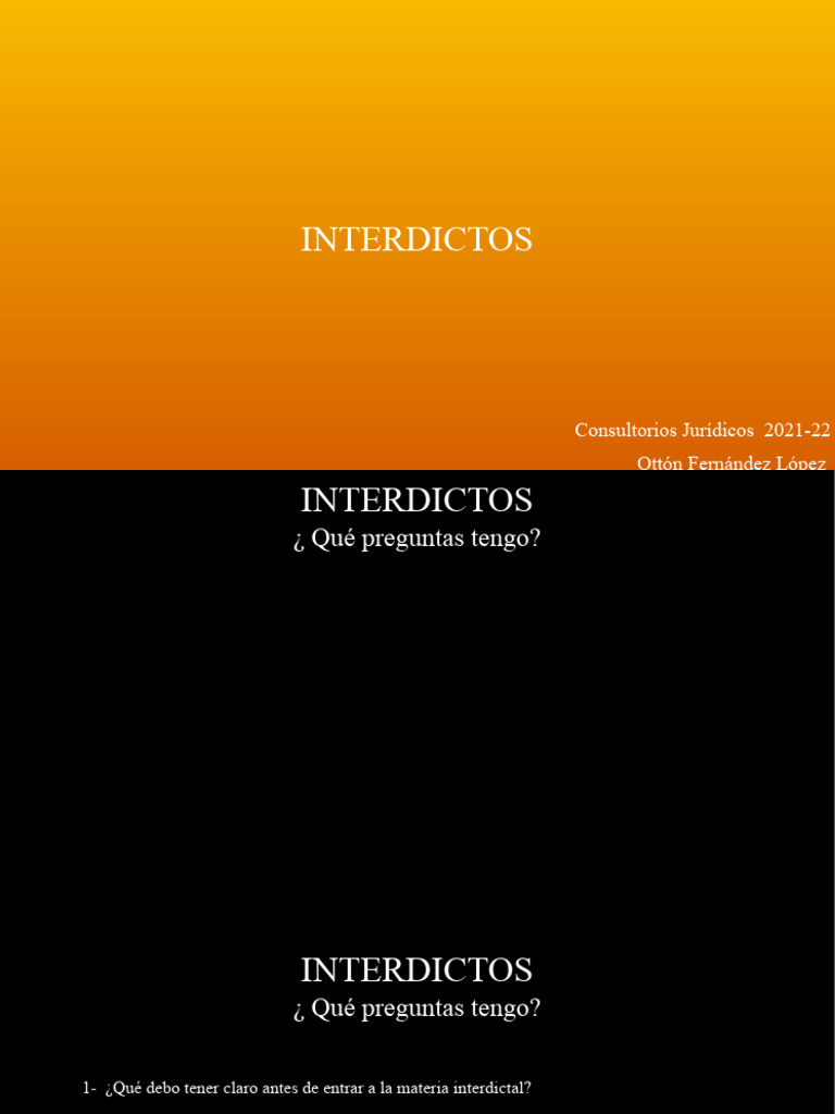Interdictos de Civil | PDF