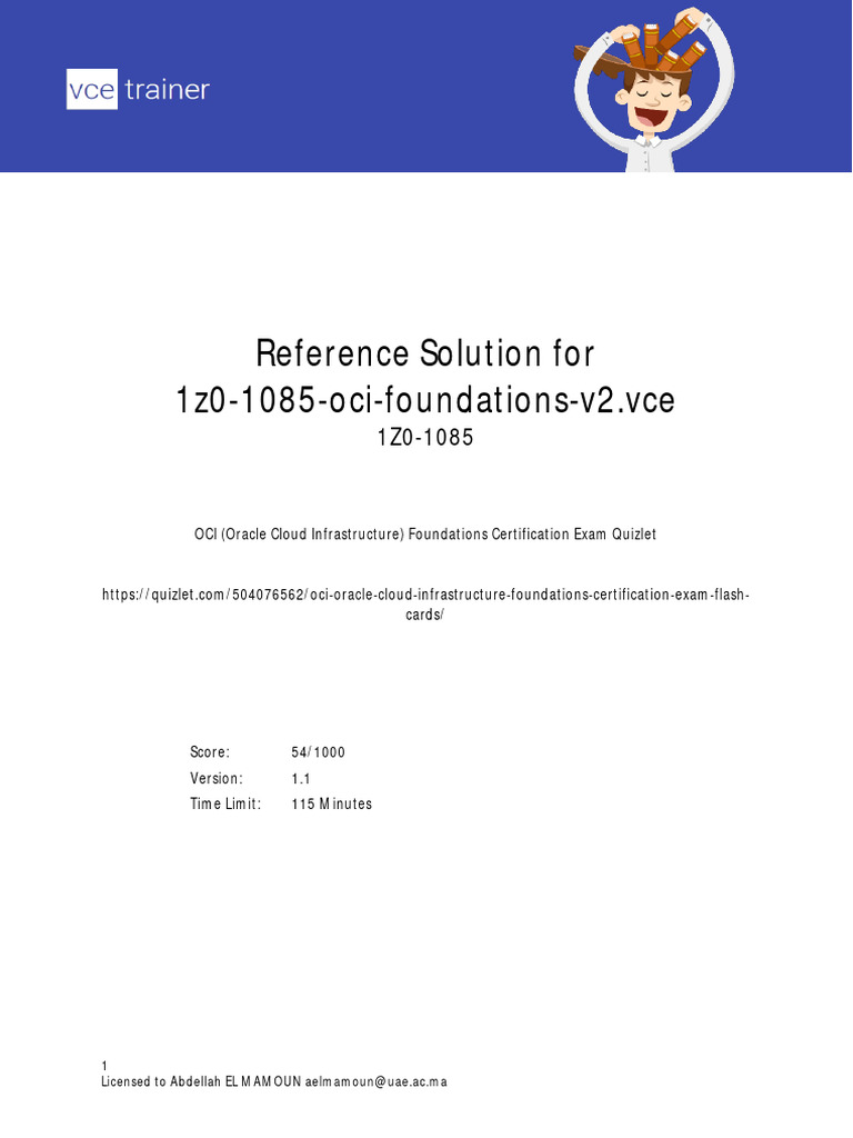 1z0 1085 Oci Foundations v2 | PDF | Cloud Computing | Secure Shell