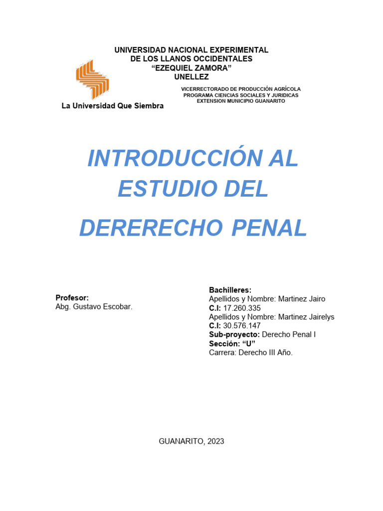 Derecho Penal | PDF | Derecho penal | Justicia