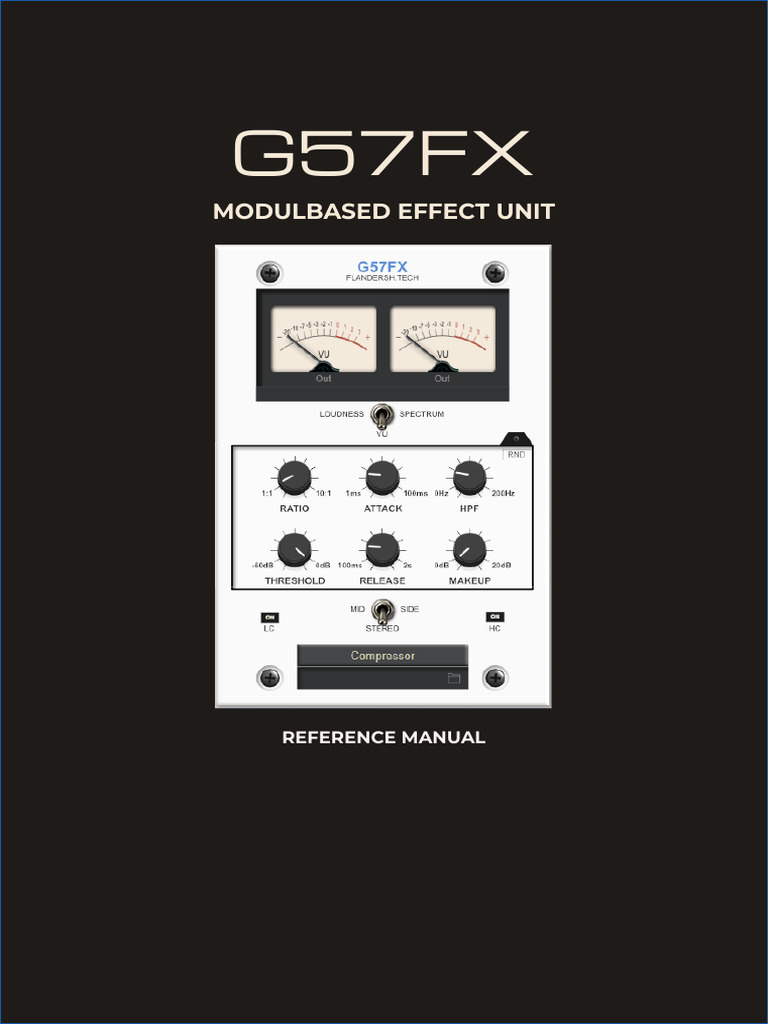 G57FX User Manual | PDF | Equalization (Audio) | Electrical Engineering G57FX User Manual | PDF | Equalization (Audio) | Electrical Engineering