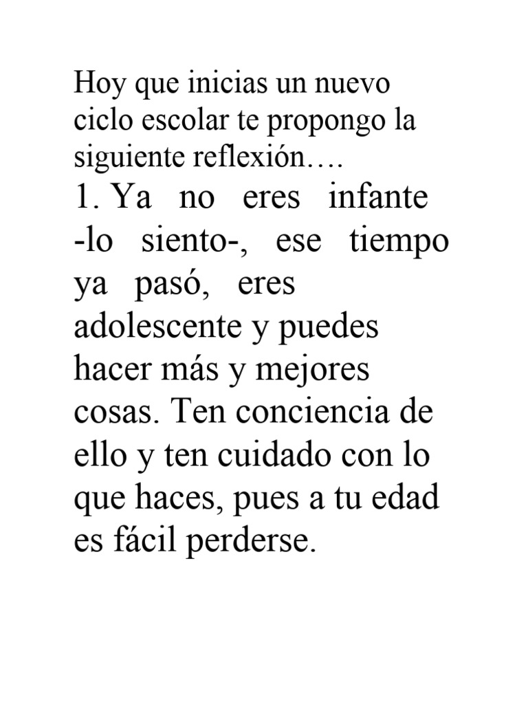 Lectura de Reflexion | PDF