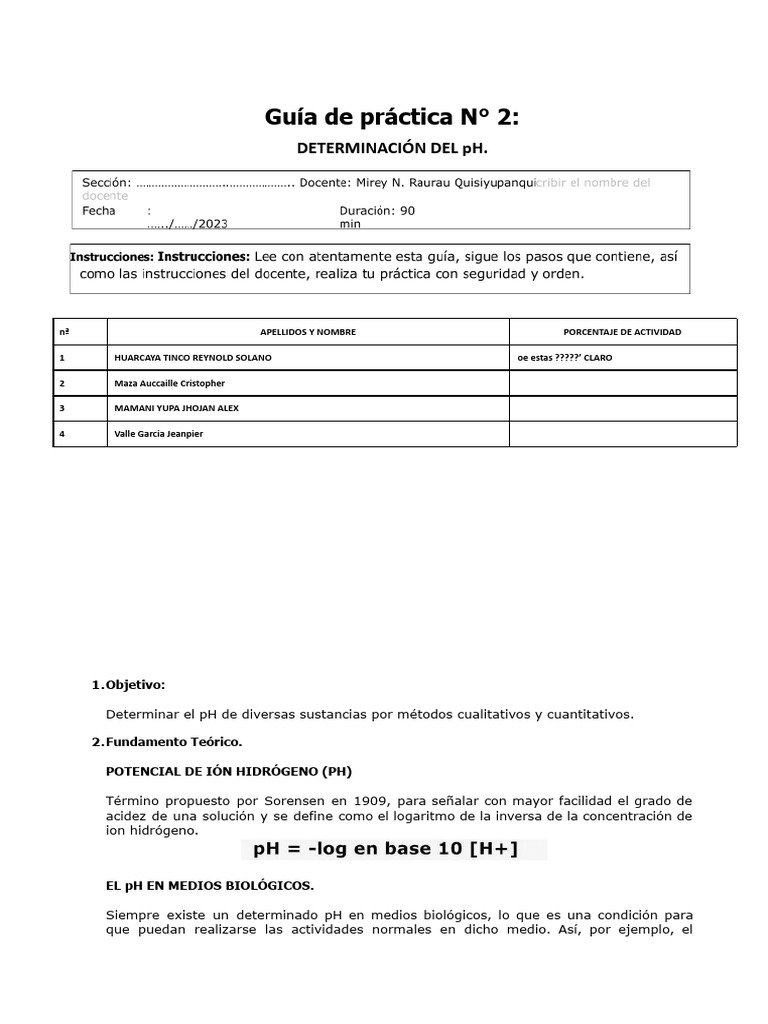 Practica 2 PH | PDF