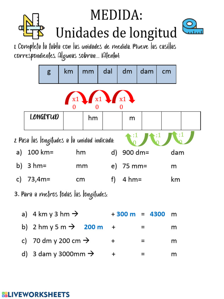 Tabla de Conversión de Longitudes | PDF
