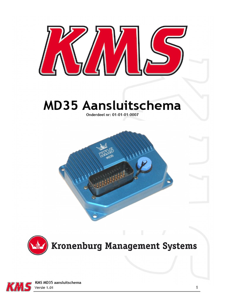 KMS MD35 Aansluitschema V1.02 | PDF