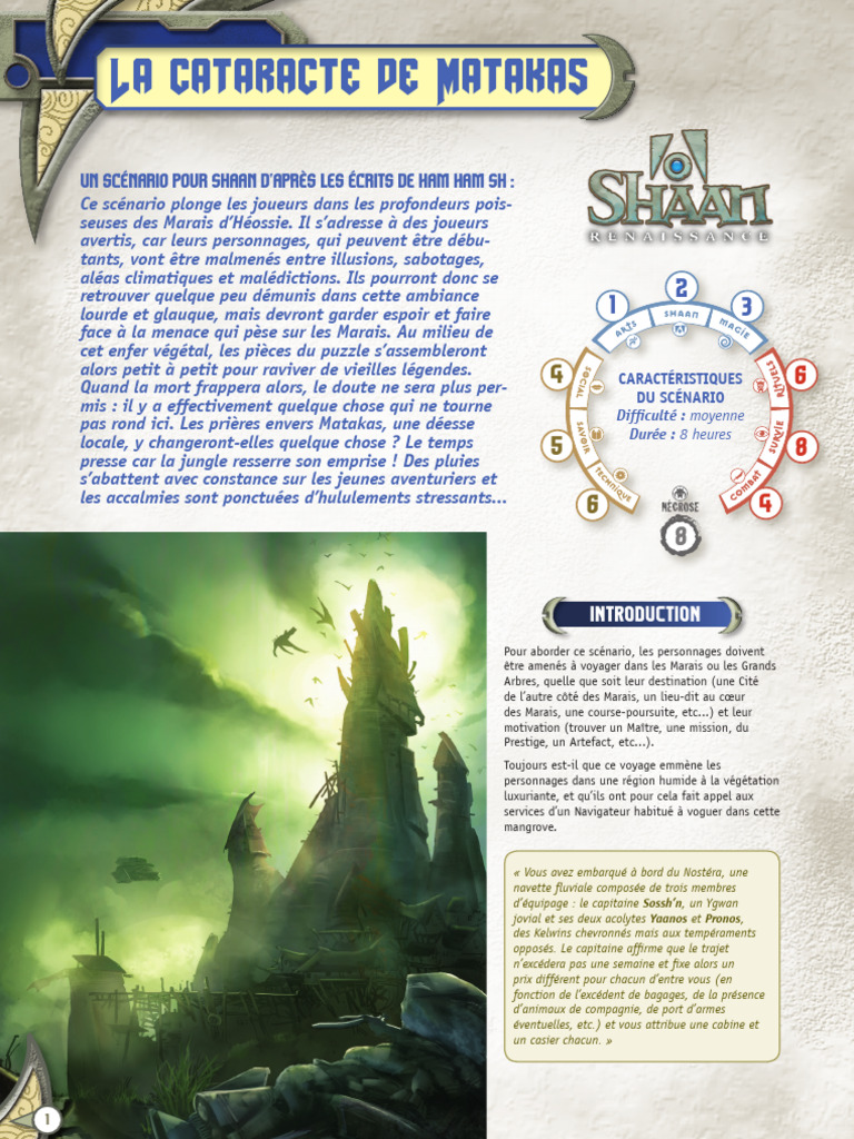 (Scénario) Cataracte de Matakas | PDF