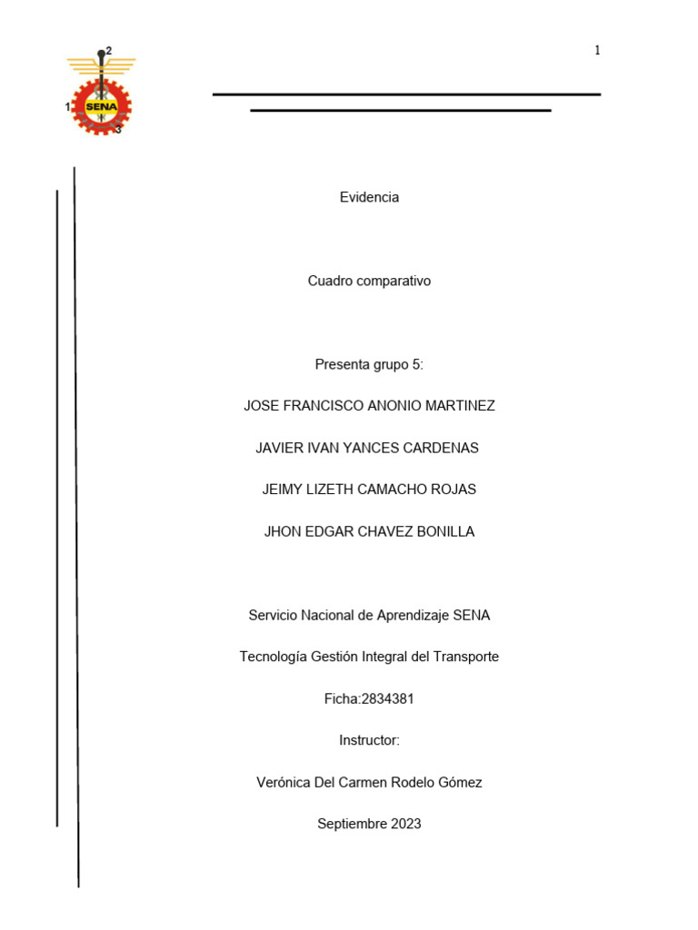 Cuadro Comparativo | PDF | Transporte | Economias Cuadro Comparativo | PDF | Transporte | Economias