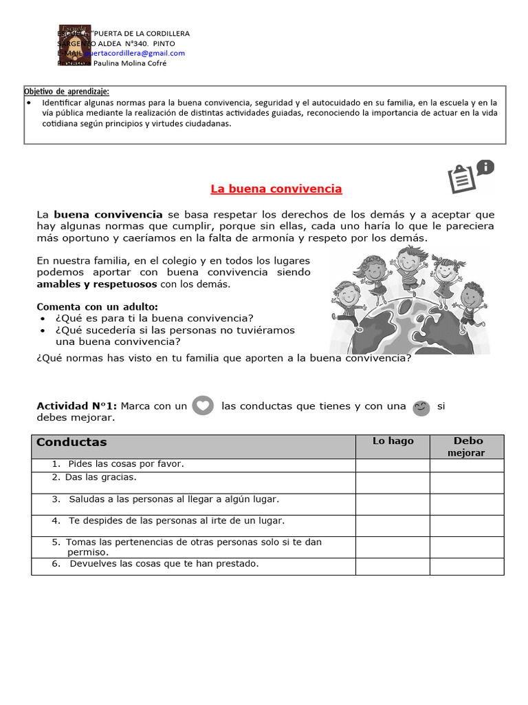 Guia Buena Convivencia 1 y 2 | PDF Guia Buena Convivencia 1 y 2 | PDF