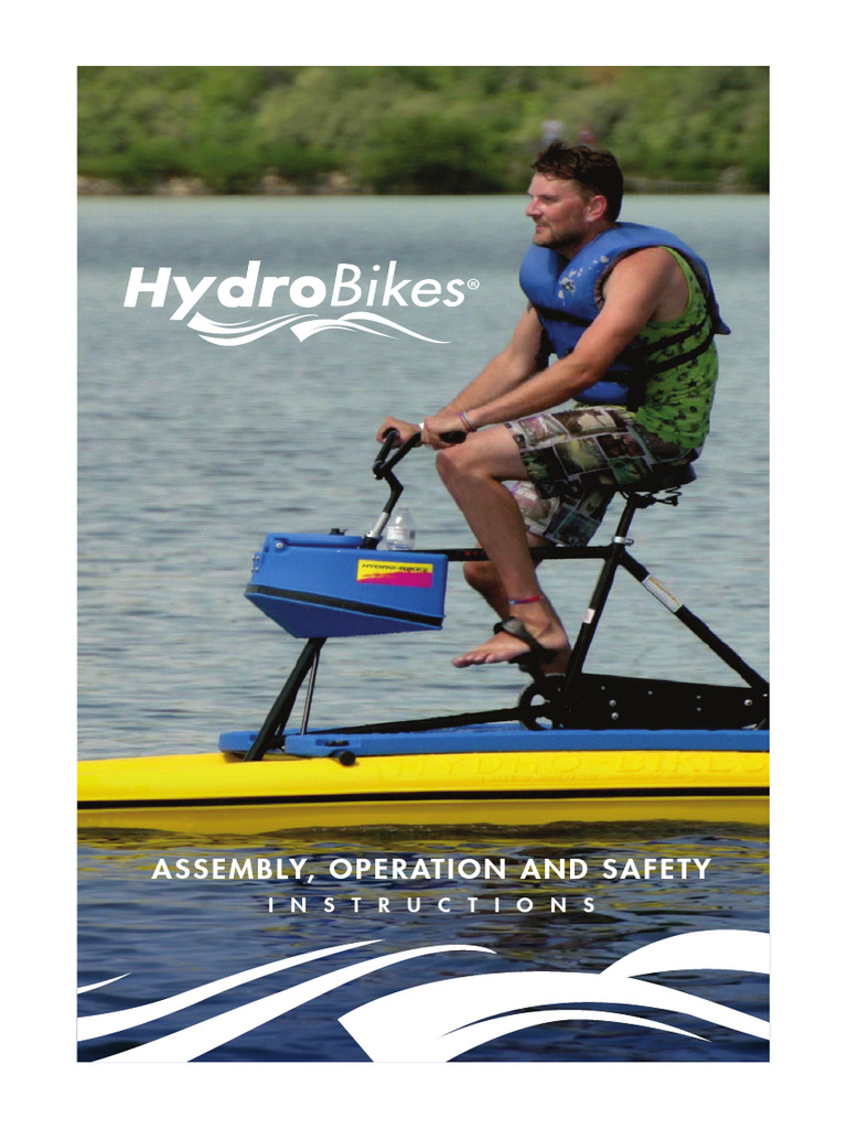 Hydrobikes Explorer Manual | PDF | Screw | Rudder