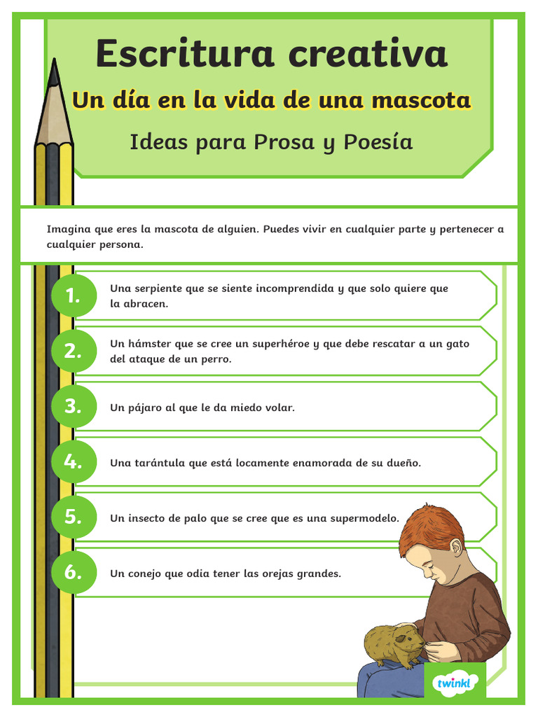 Escritura creativa – Pósters | PDF