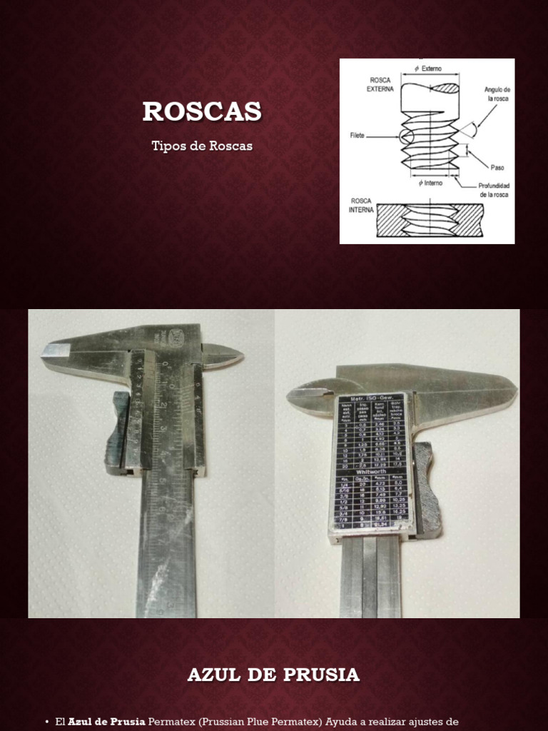 Tipos de Rosca | PDF | Tornillo | Estandarización