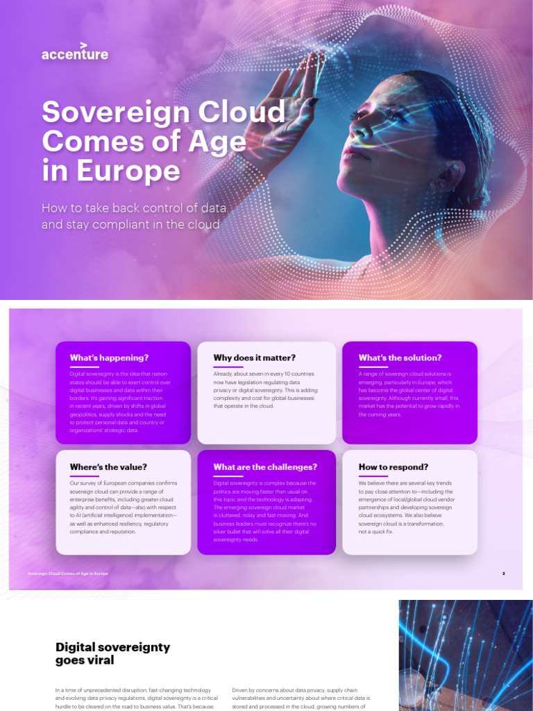 Accenture Sovereign Cloud PoV Short 2023 | PDF | Cloud Computing | Regulatory Compliance
