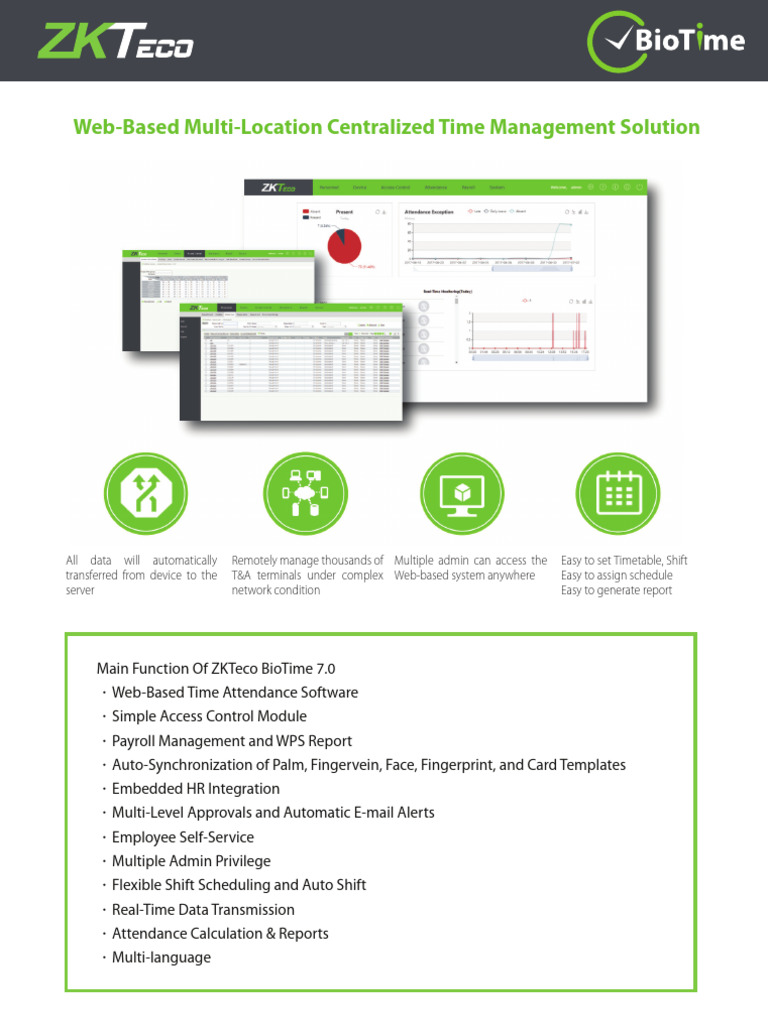 Web Based Multi Location Centralized Time Management Solution