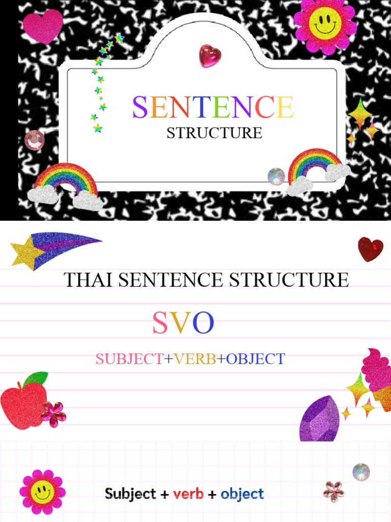 Thai Sentence Structure | PDF