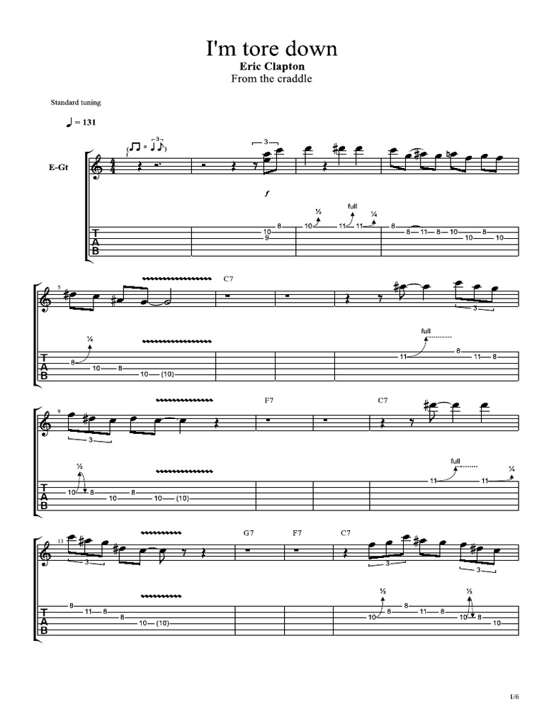 Eric Clapton - Im Tore Down | PDF