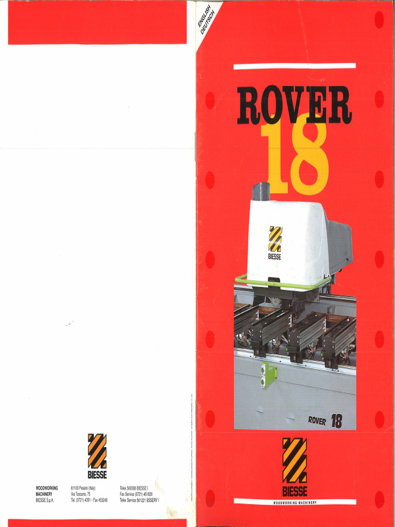 Bie Rover 18 | Download Free PDF | Equipment | Manufactured Goods