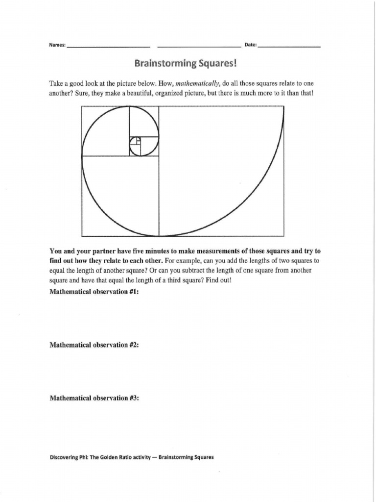 Golden Ratio Notes Packet-2 | PDF