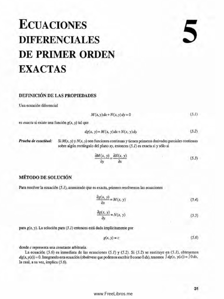 Ecuaciones Diferenciales - EXACTAS 1 | PDF | Ecuaciones | Ecuaciones diferenciales