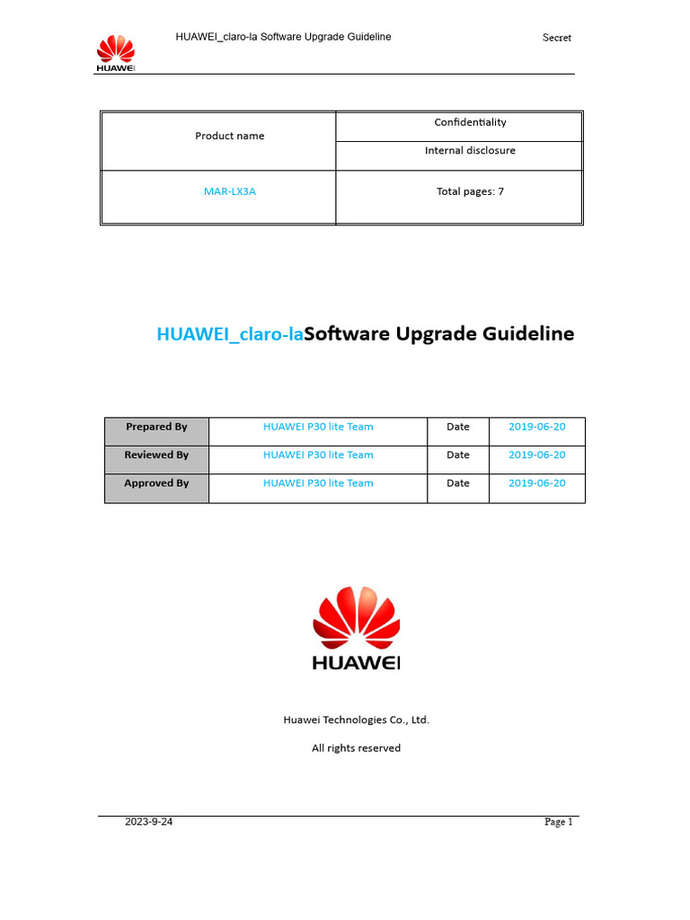 HUAWEI - Claro-La Software Upgrade Guideline | PDF | Zip (File Format) | Computing