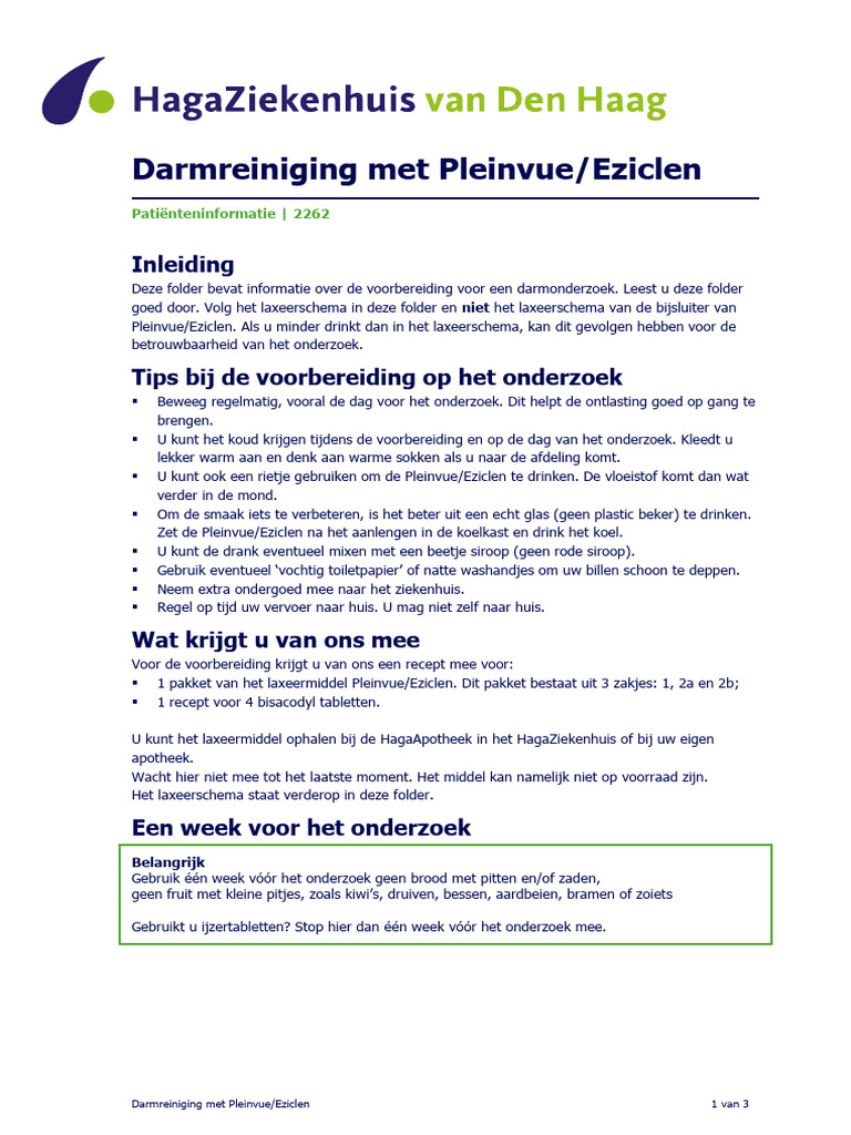 Darmreiniging Met Pleinvue 1 | PDF