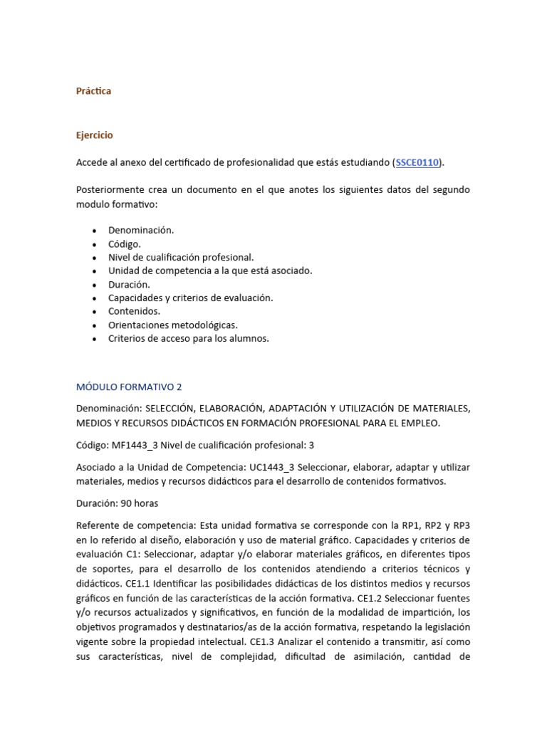 Ejercicio modulo 2 | PDF