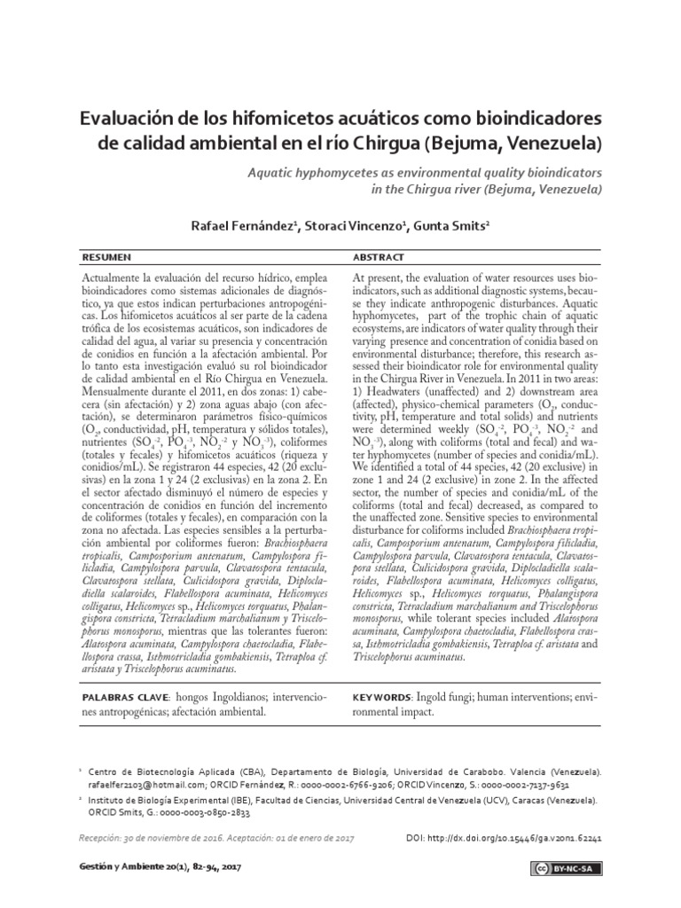 Chirgua Gestion y Ambiente 2017 | PDF | Agua | Entorno natural