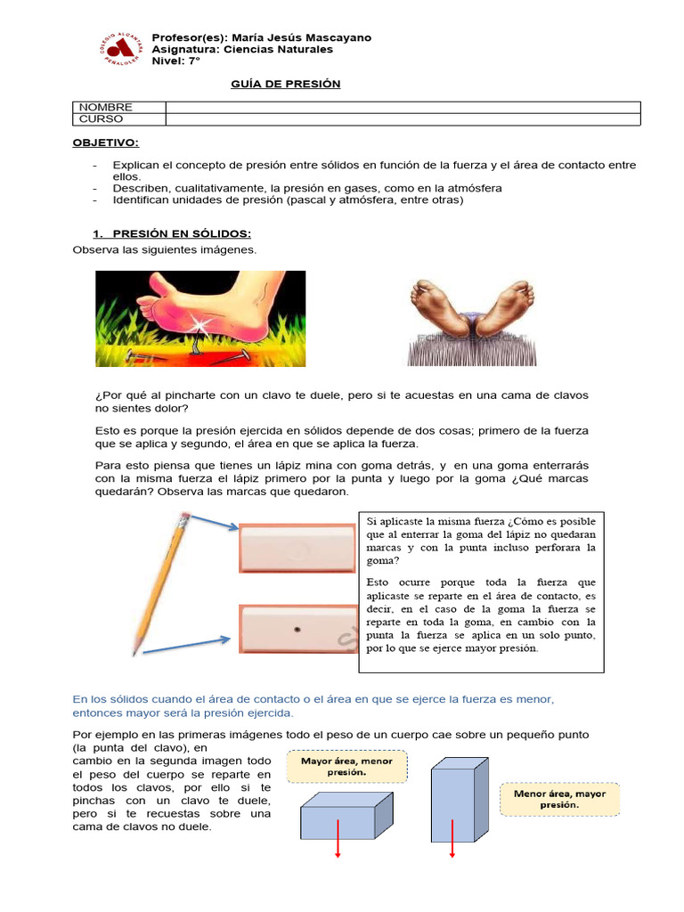 7°. Guía de Presión | PDF