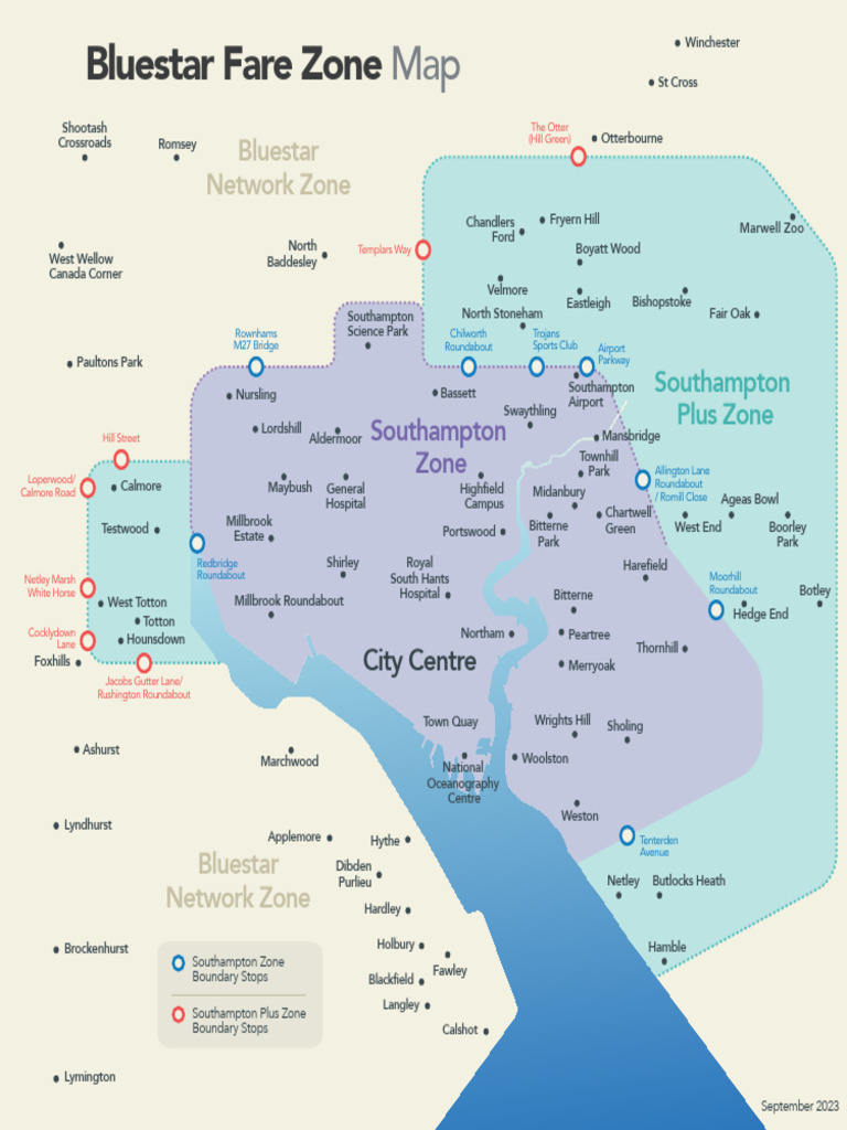 Bluestar Unilink Southampton ZONES September 2023 | Download Free PDF ...