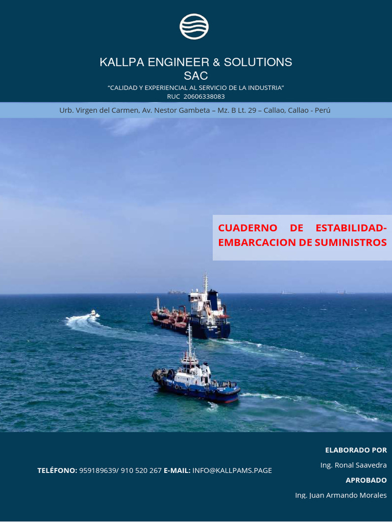 CUADERNO DE ESTABILIDAD Rev 1 | PDF | Buques | Envío