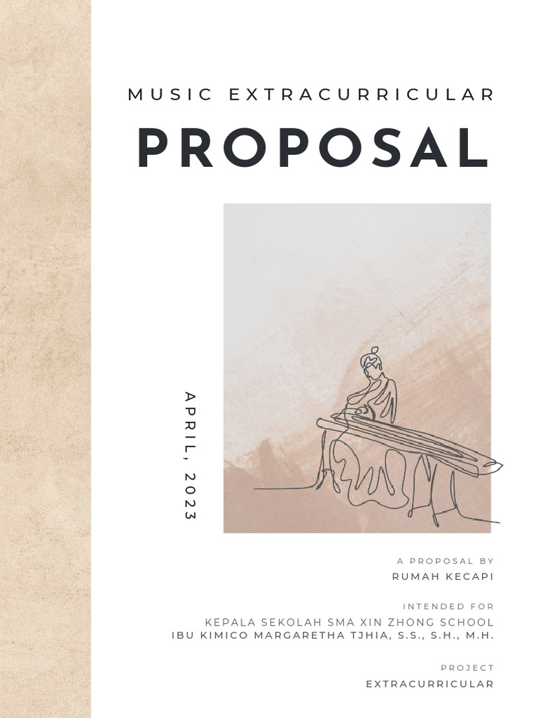Proposal Ekskul Musik SMA Xin Zhong | PDF