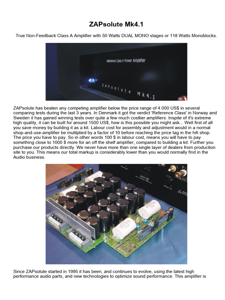 ZAPsolute Mk4 - New& | PDF