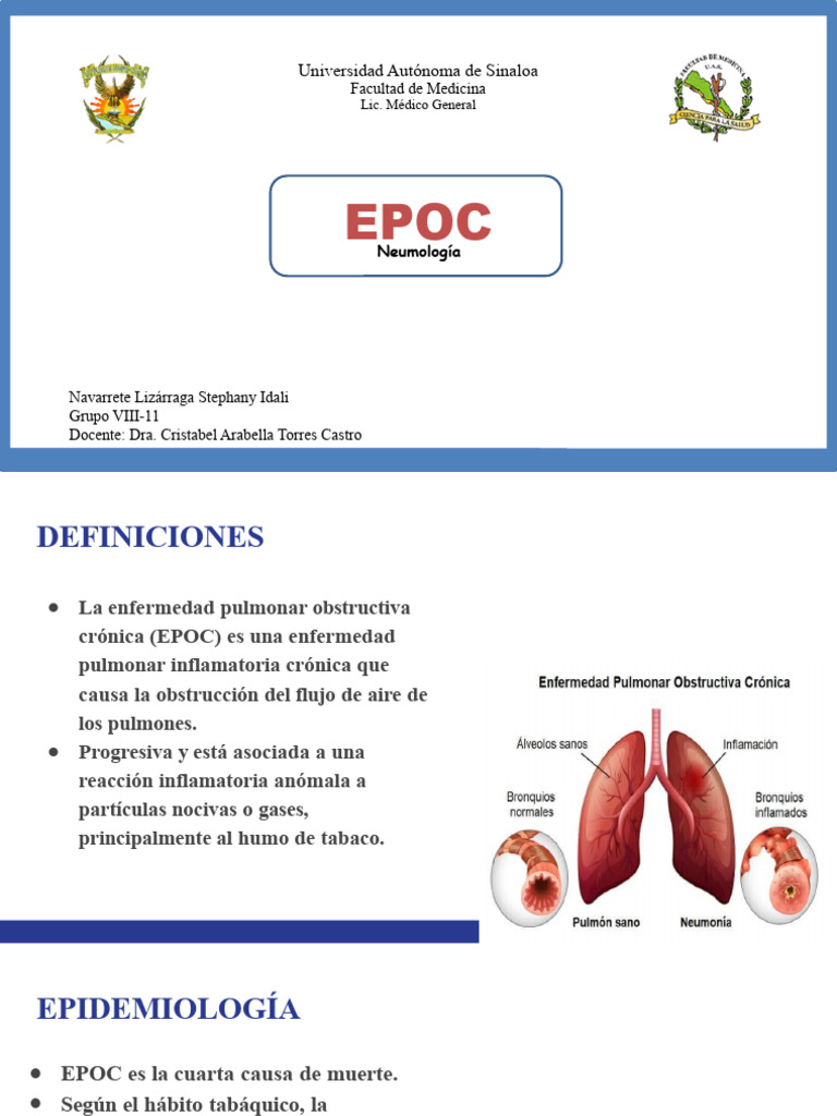 EPOC: Definición, Diagnóstico y Tratamiento | PDF