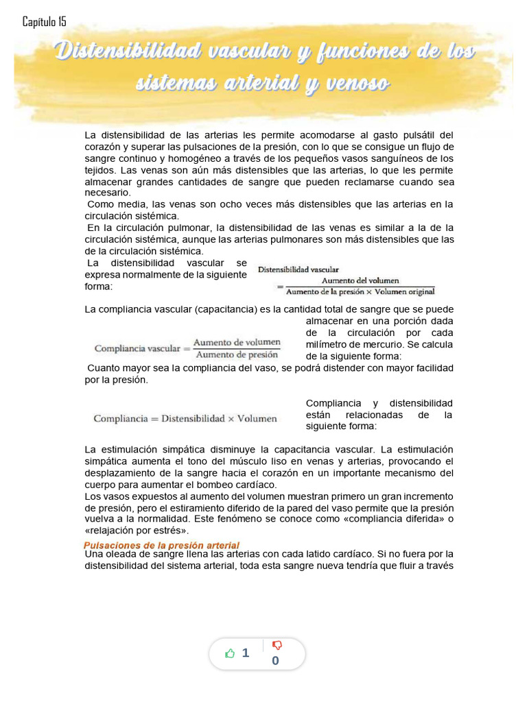 Resumen Capitulo 15 Guyton e Hall Tratado de Fisiologia Medica - Compress | PDF